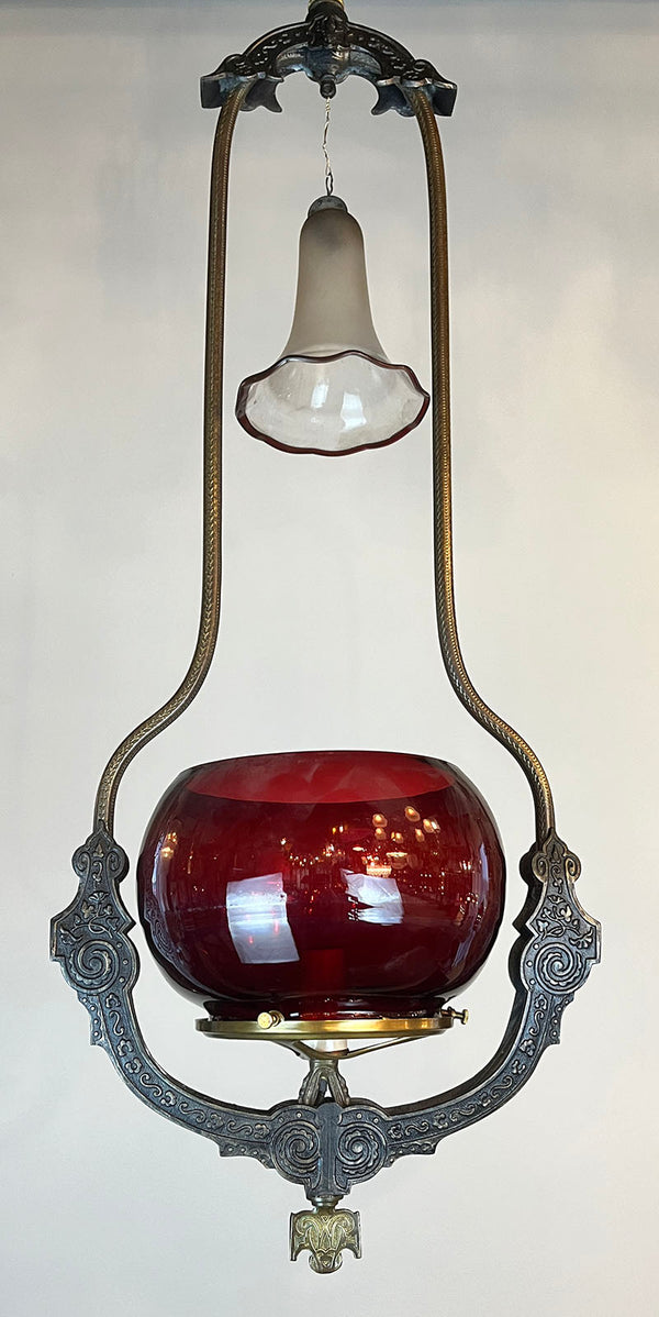 Antique Circa late 1870s early 1880s Renaissance Revival Converted Gas ...