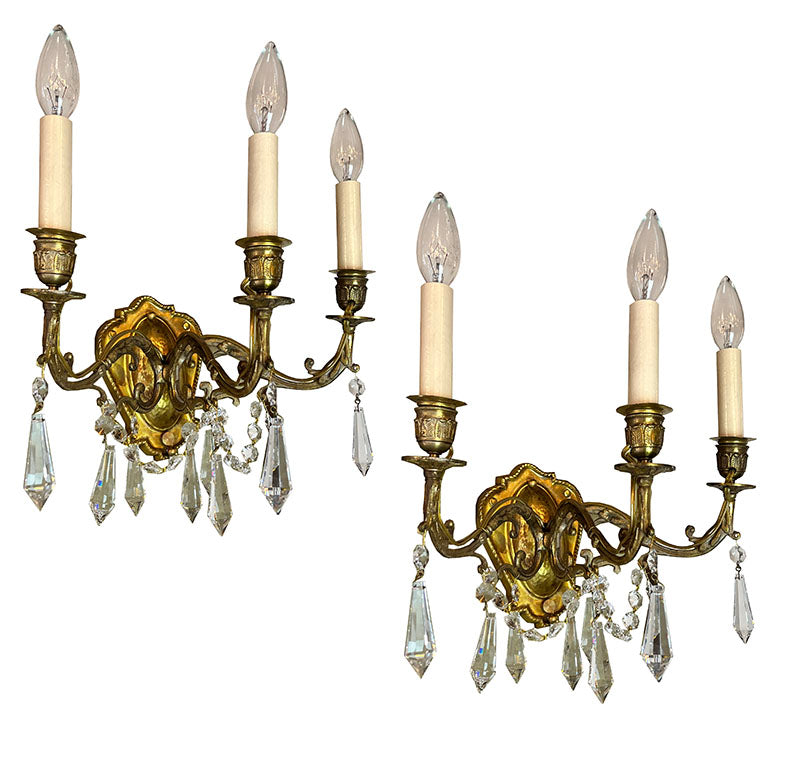 Antique Wall Sconces - PAIRS AND SETS - Turn of the Century Lighting