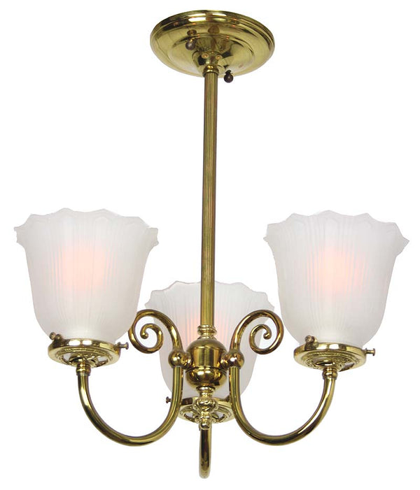 Berkeley 3 Arm Scroll Ceiling Light - Made in Canada - Turn of the ...